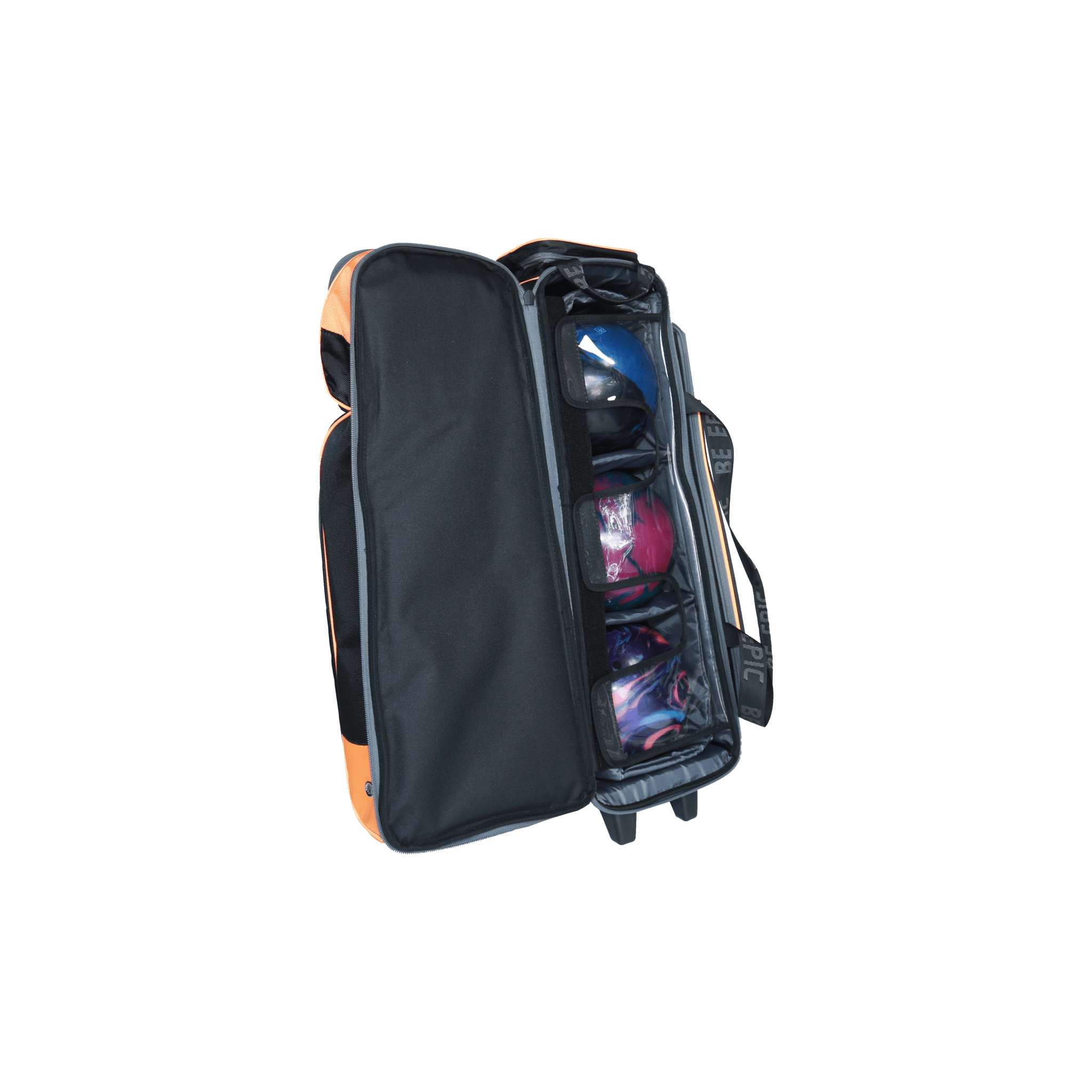 Epic 3 Ball Triple Force Premium Black Orange Bowling Bag - Epic ...