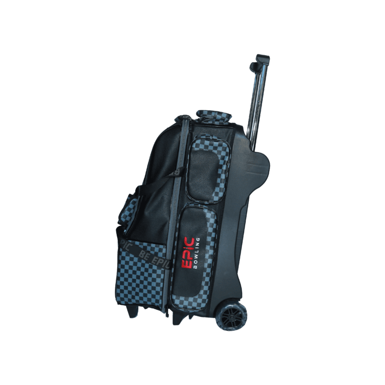 Epic 4 Ball Inline Superior Deluxe Black Slate Plaid Bowling Bag - Epic ...
