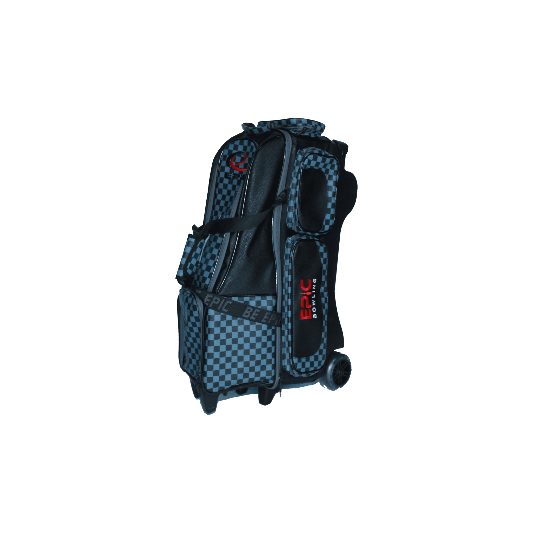 Epic 4 Ball Inline Superior Deluxe Black Slate Plaid Bowling Bag - Epic ...
