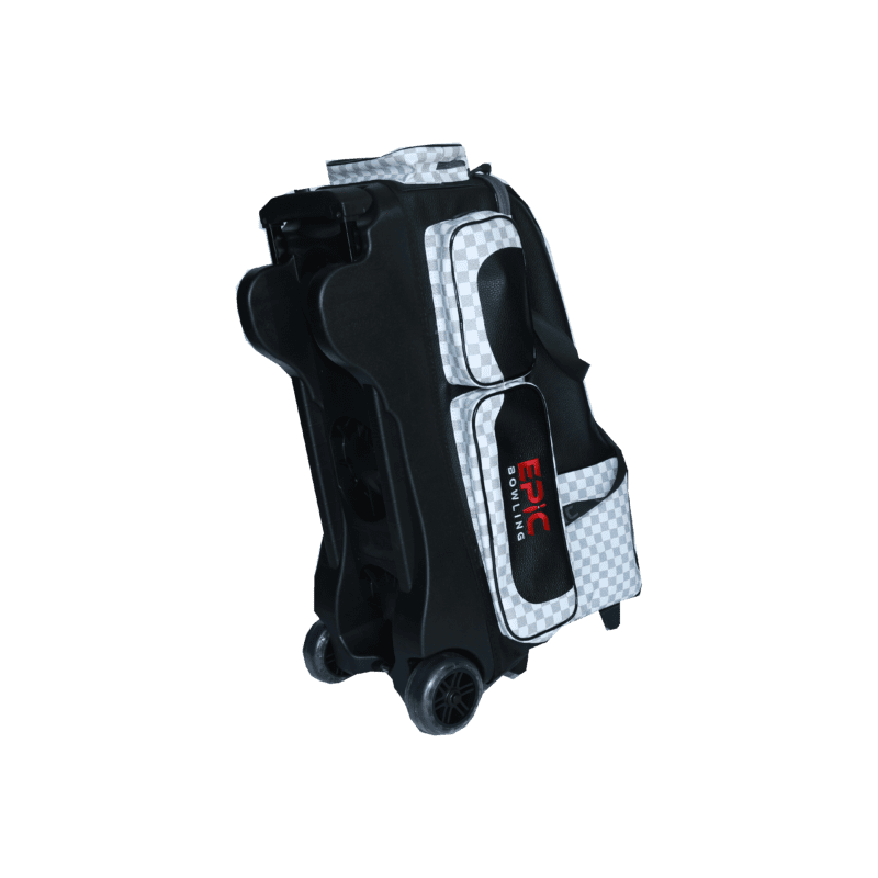 Epic 4 Ball Inline Superior Deluxe White Black Plaid Bowling Bag - Epic ...
