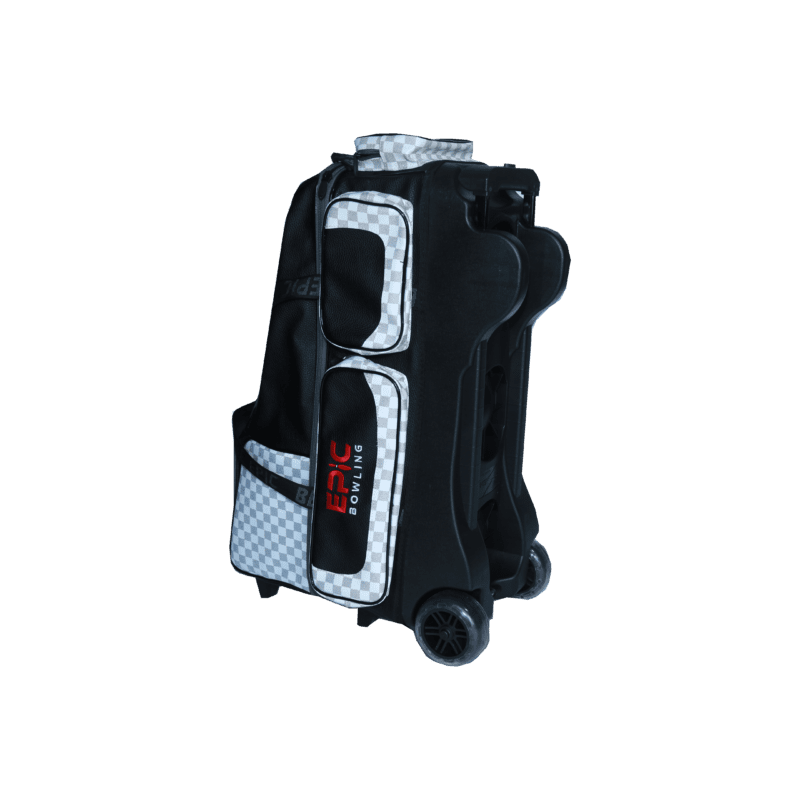 Epic 4 Ball Inline Superior Deluxe White Black Plaid Bowling Bag - Epic ...